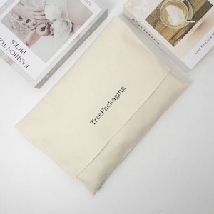 Custom Canvas Envelope Bag: Personalized Logo Packaging, Bulk Order - Etsy