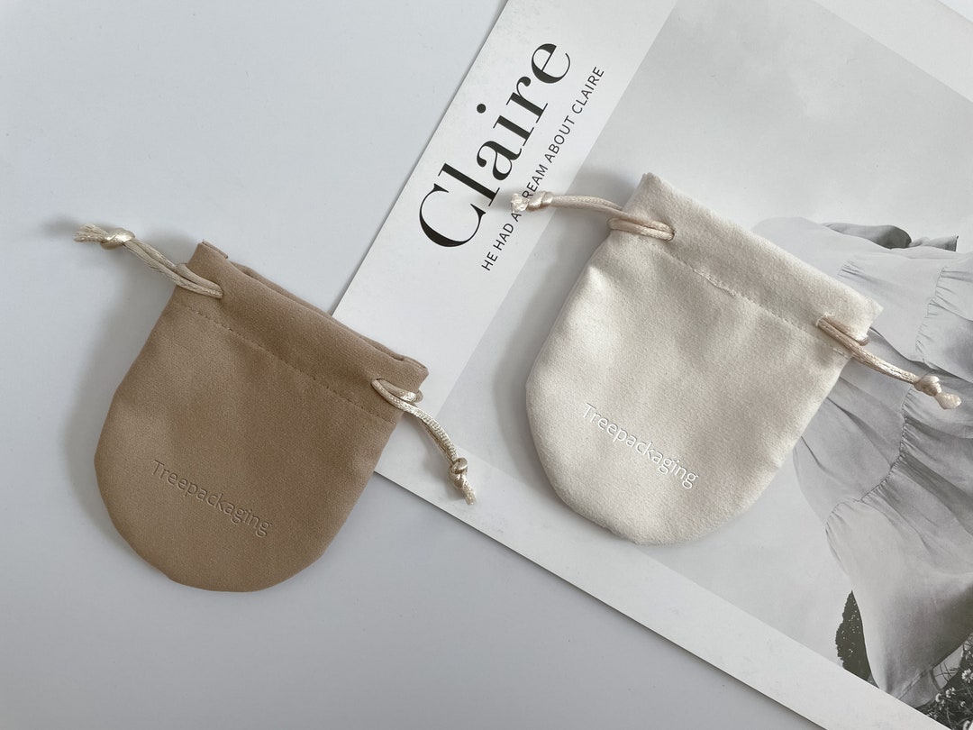 Custom Velvet Jewelry Pouch: Logo Drawstring Bag, Ring & Earring ...
