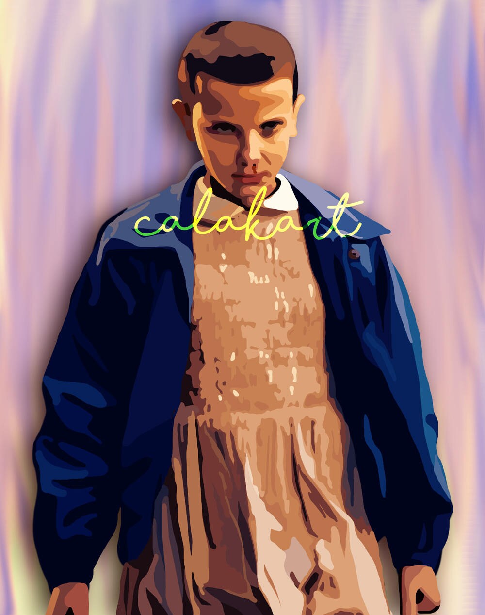 ELF Stranger Things digitale Zeichnung 11 x 14 Posterdruck | Etsy