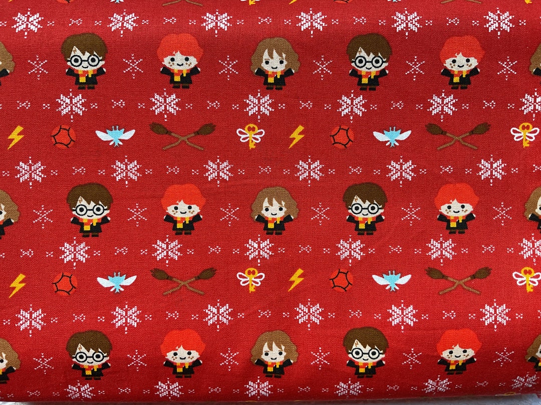 Harry Potter Kawaii Christmas Snowflake Trio Harry Ron & Hermione ...