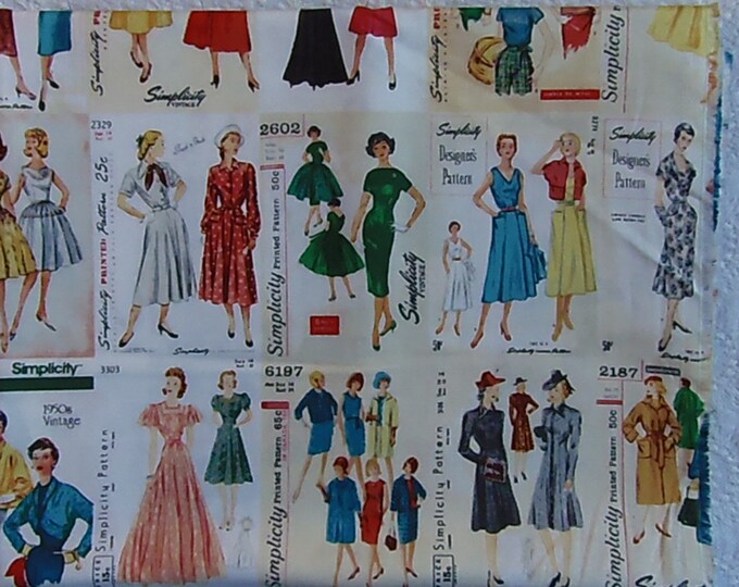 Simplicity Printed Patterns & Models Retro Designer Vintage Style ...
