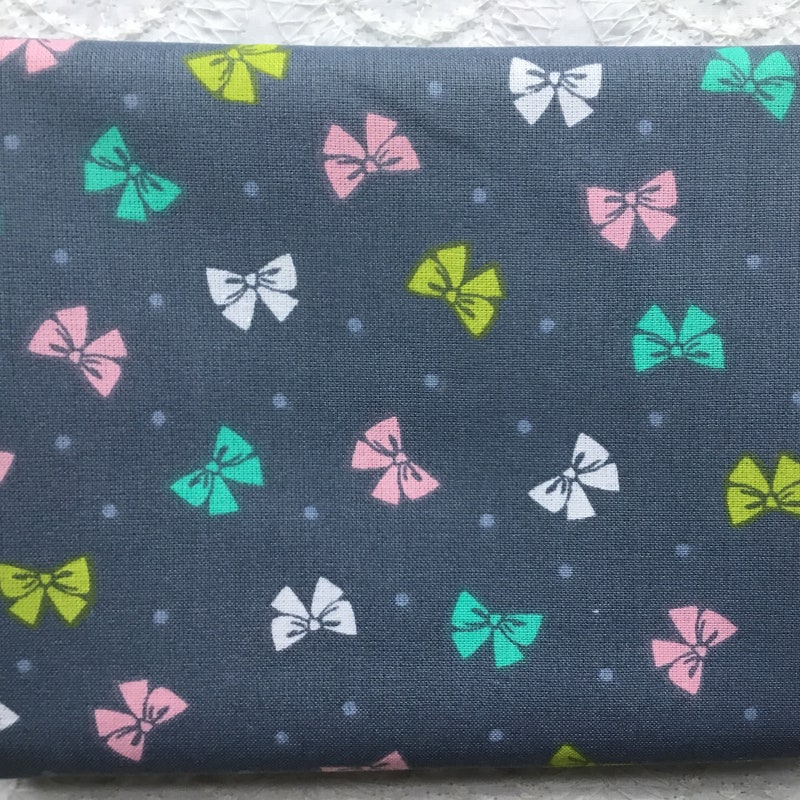 Bow Print Fabric - Etsy UK