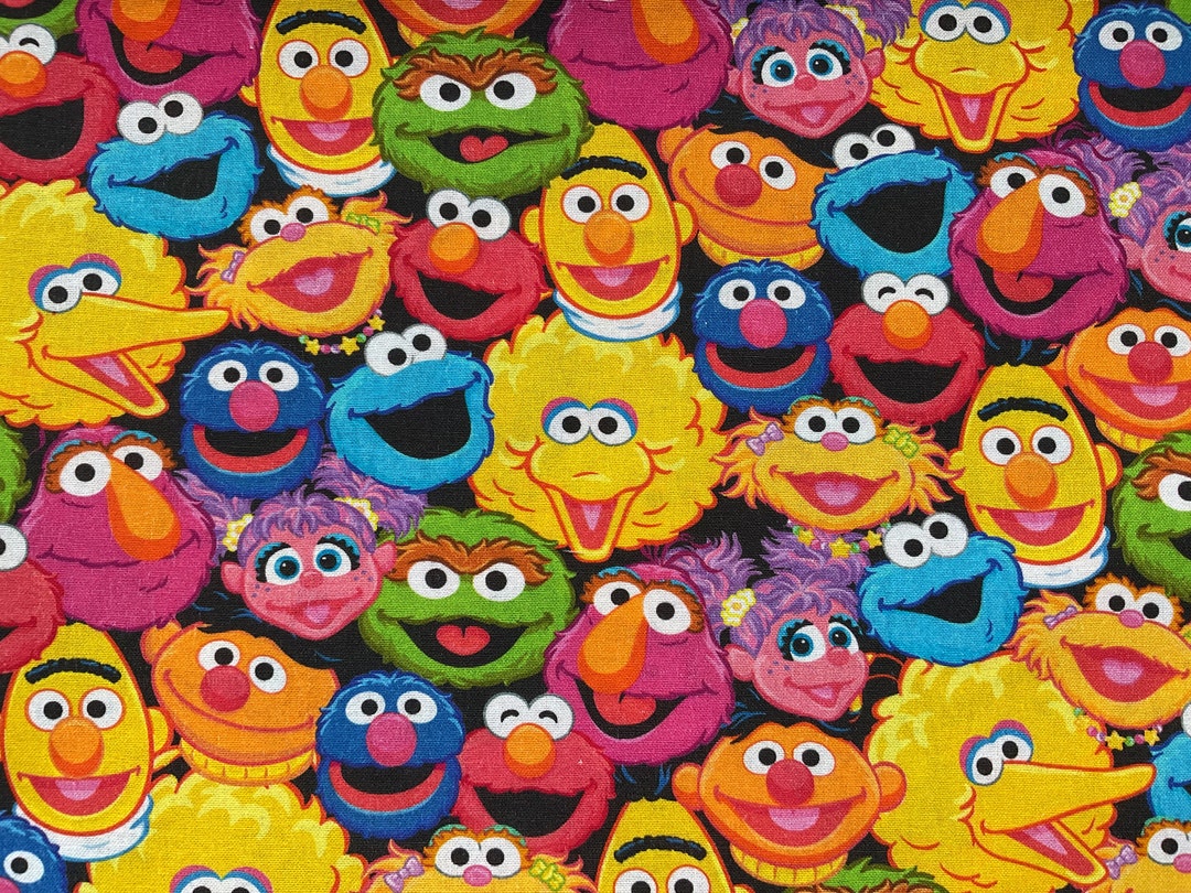 Sesame Street Big Bird Elmo Bert Ernie Oscar & More Muppets Characters ...