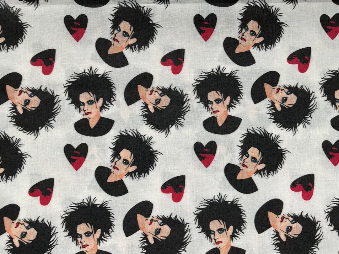 The Cure Mr Smith on White Retro 1980s and 90s Rock Music Spoonflower ...