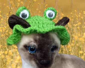 Cat Frog Hat Available for All Pets Dog / Cat / Pet Hat - Etsy
