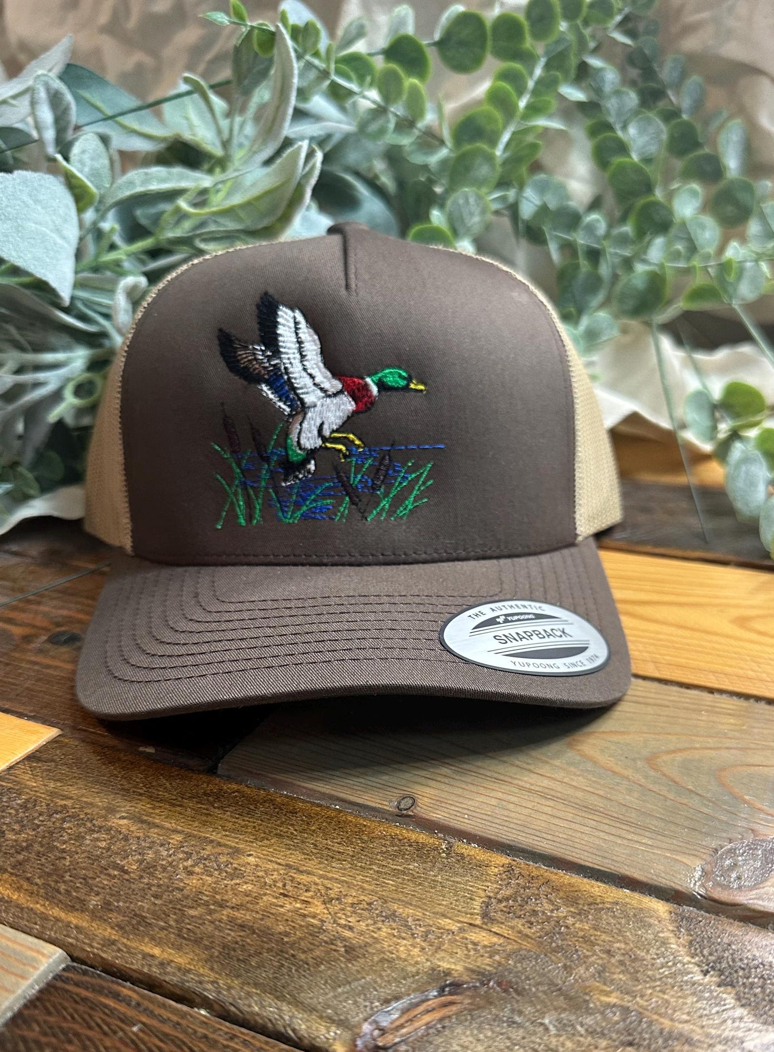 Mallard Duck Hat, Duck Hunter Cap, Hunting Club Caps, Custom ...
