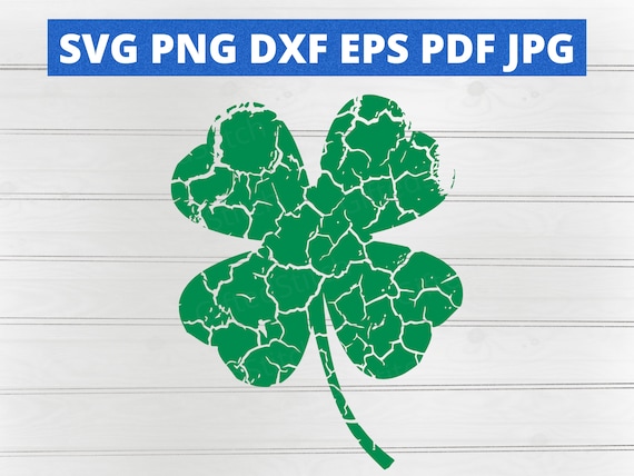 Distressed Shamrock Svg Distressed Clover Svg St Patricks | Etsy