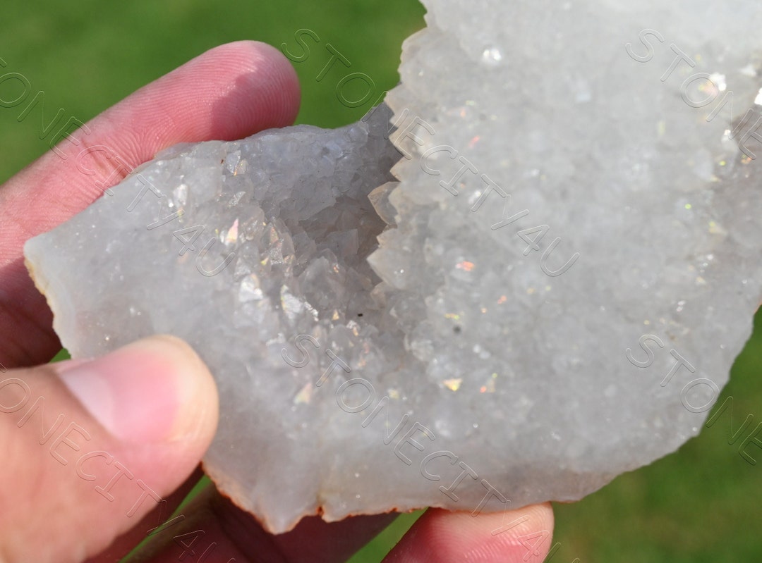 Rare Anandalite With Natural Rainbow Aurora Quartz Iris Aura Quartz ...