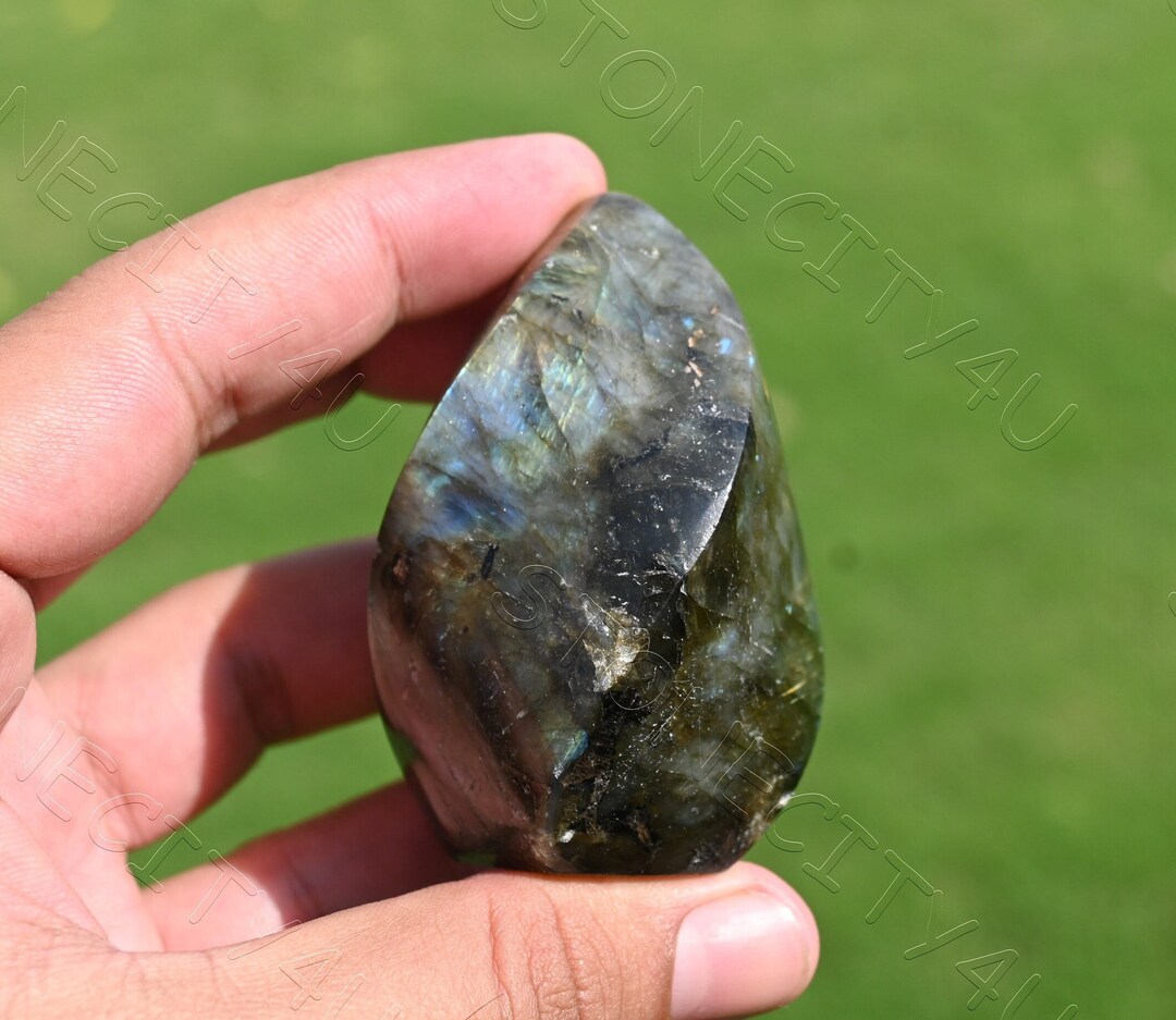 Labradorite Flame Healing Stone, Healing Stone, Meditation Crystal ...