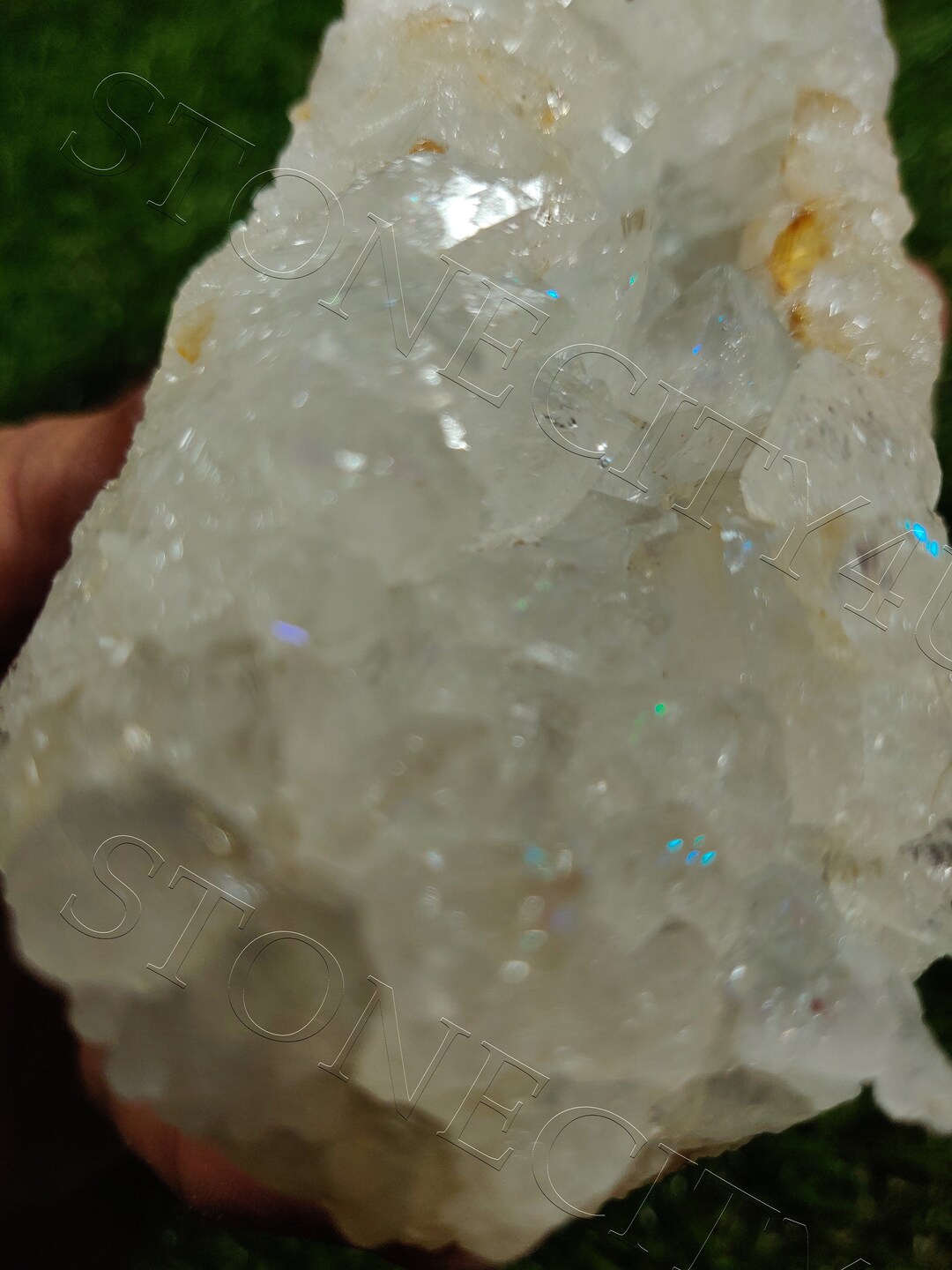 Rare Anandalite Natural Rainbow Aurora Quartz Iris Aura Quartz - Etsy