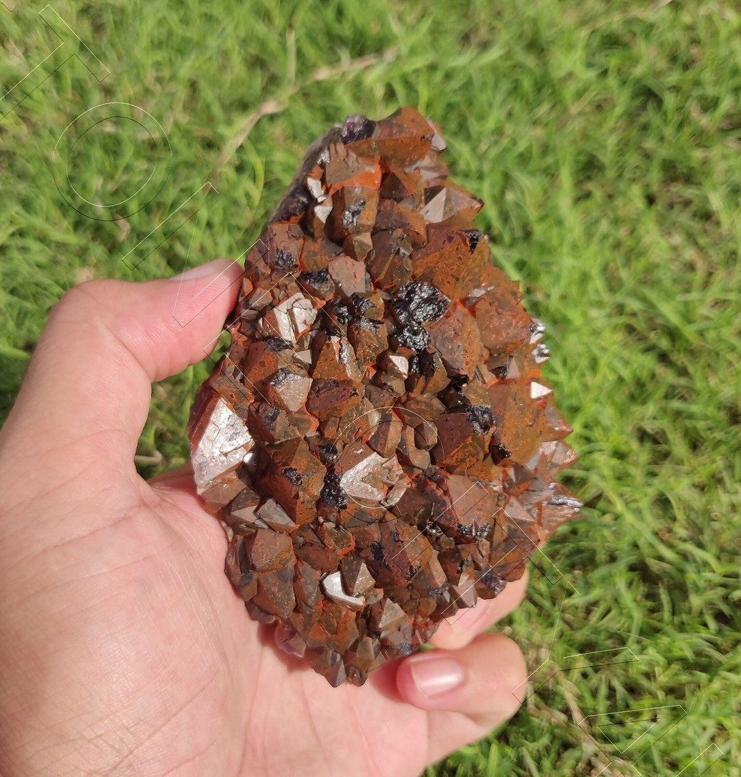 Amethyst With Hematite Cluster / Alien Amethyst Cluster Healing Stone ...