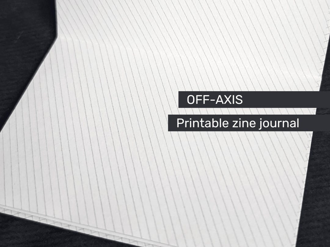 Zine Journaling Printable | 'OFF-AXIS' | Art Journaling Page for ...