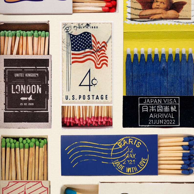 Vintage Matchbox Print, Retro Matchbox Poster, Trendy Matchbox Wall Art ...
