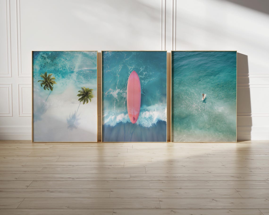 Set of 3 Beach House Prints Digital Download, Coastal Prints, Nautical ...