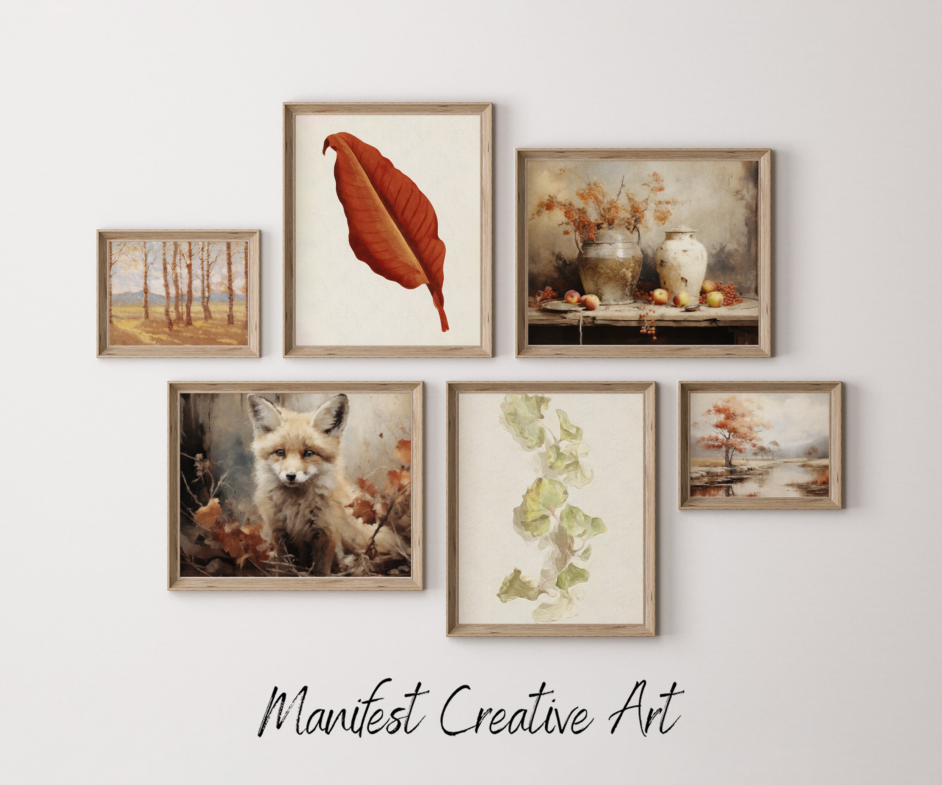 Fall Gallery Wall Art SET of 10 | Fall PRINTABLE Gallery Wall Art, Warm ...