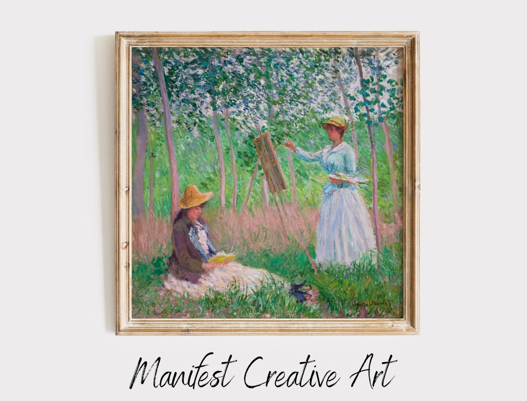 MONET Minimal Square Art Print | Monet Wall Art DIGITAL DOWNLOAD ...