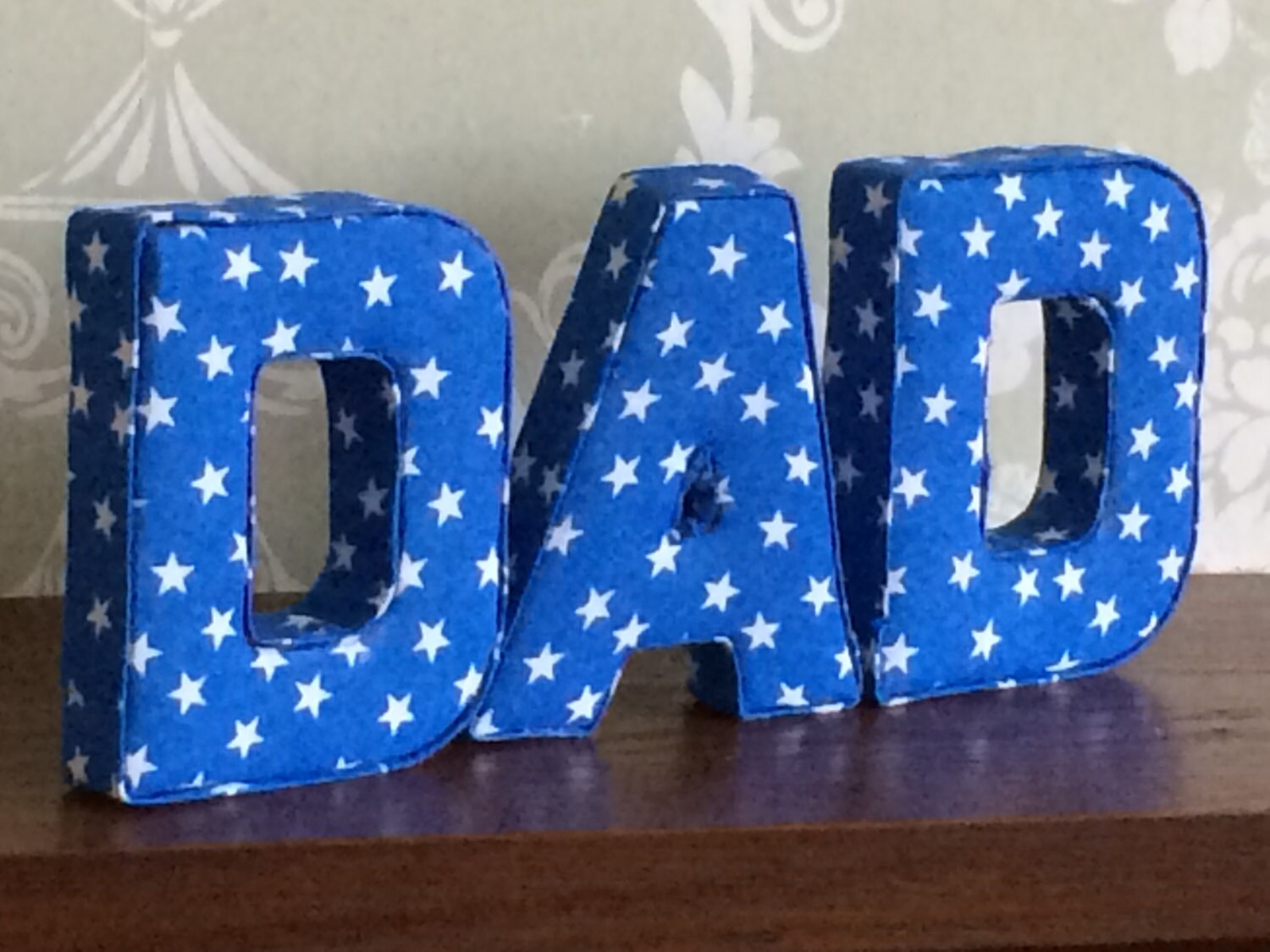 Father's Day Gift, DAD Mini Fabric Letters, Birthday, Christmas, Gift ...