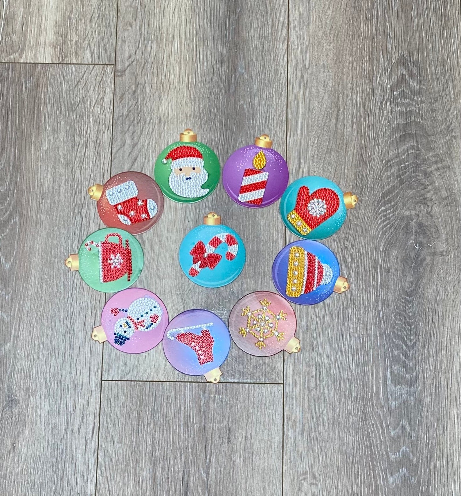 Luxury Festive Gift Tags, Multi Coloured Christmas Wrapping Tags ...