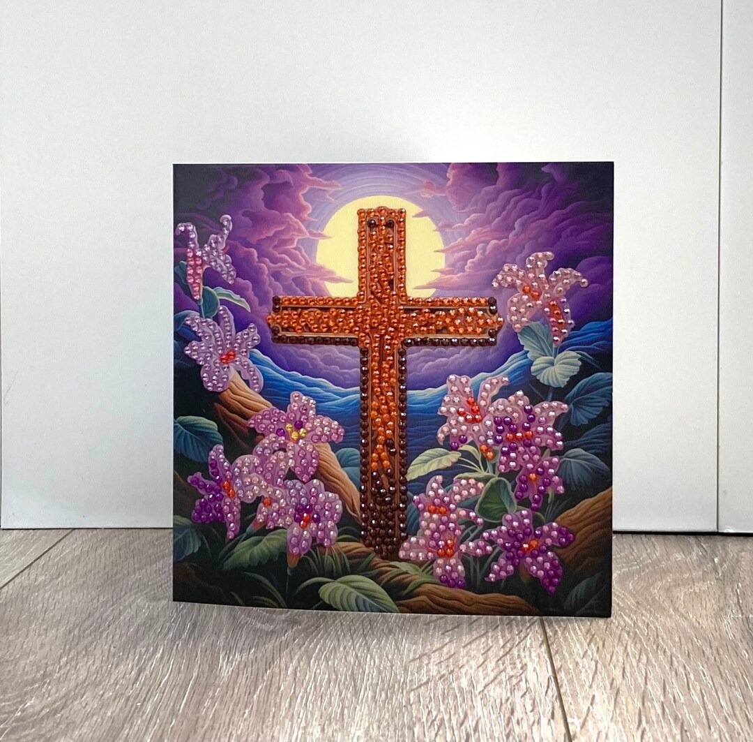 Easter Cross Card, Christioan Easter Card, Religious Easter Card ...