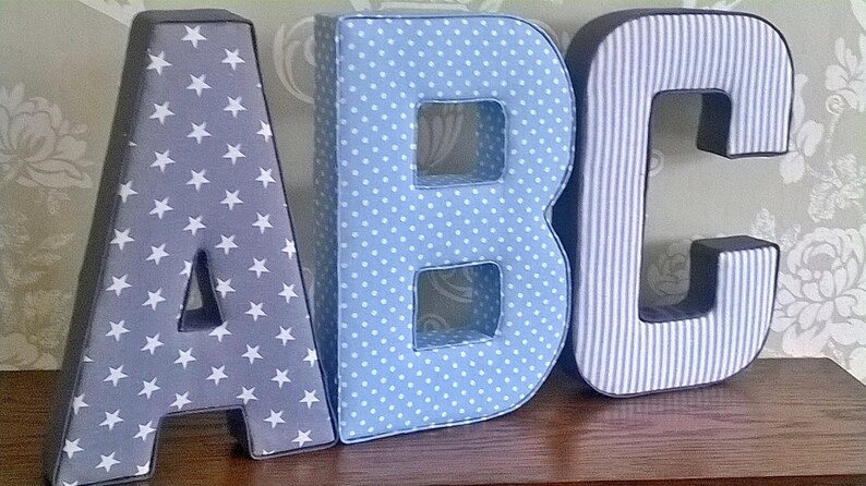 A-Z Fabric Letters Whole Alphabet 26 Padded Letters Nursery - Etsy UK
