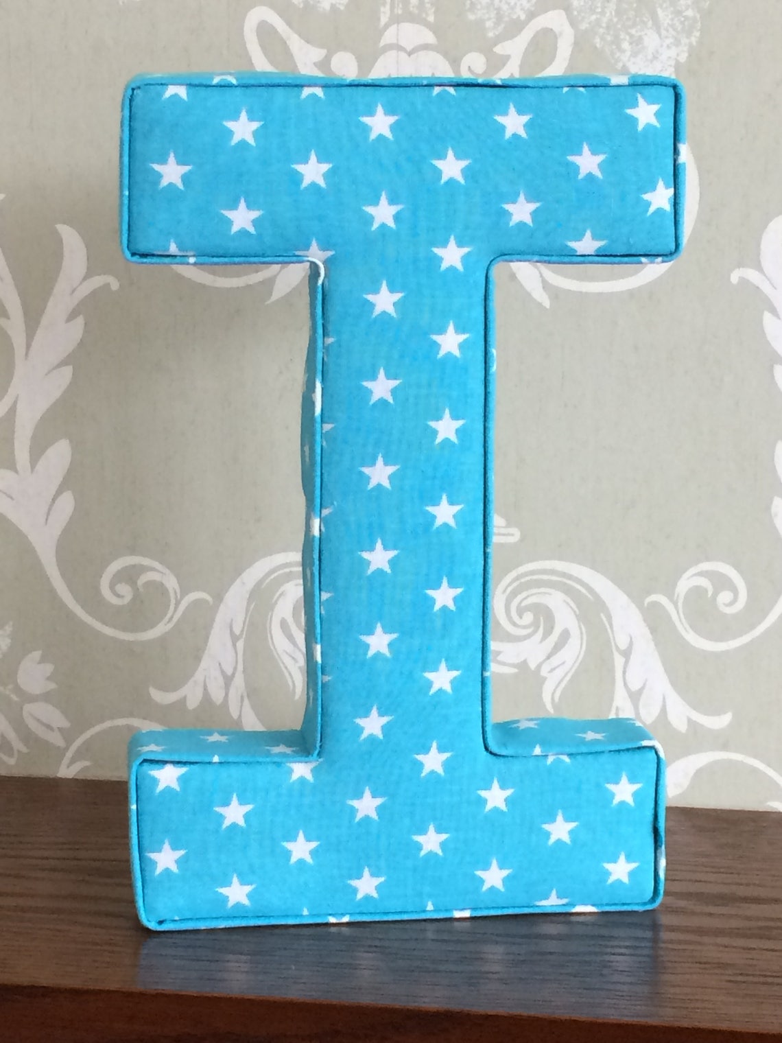 Turquoise Unisex Nursery Wall Art, Fabric Letters, Freestanding Letters ...