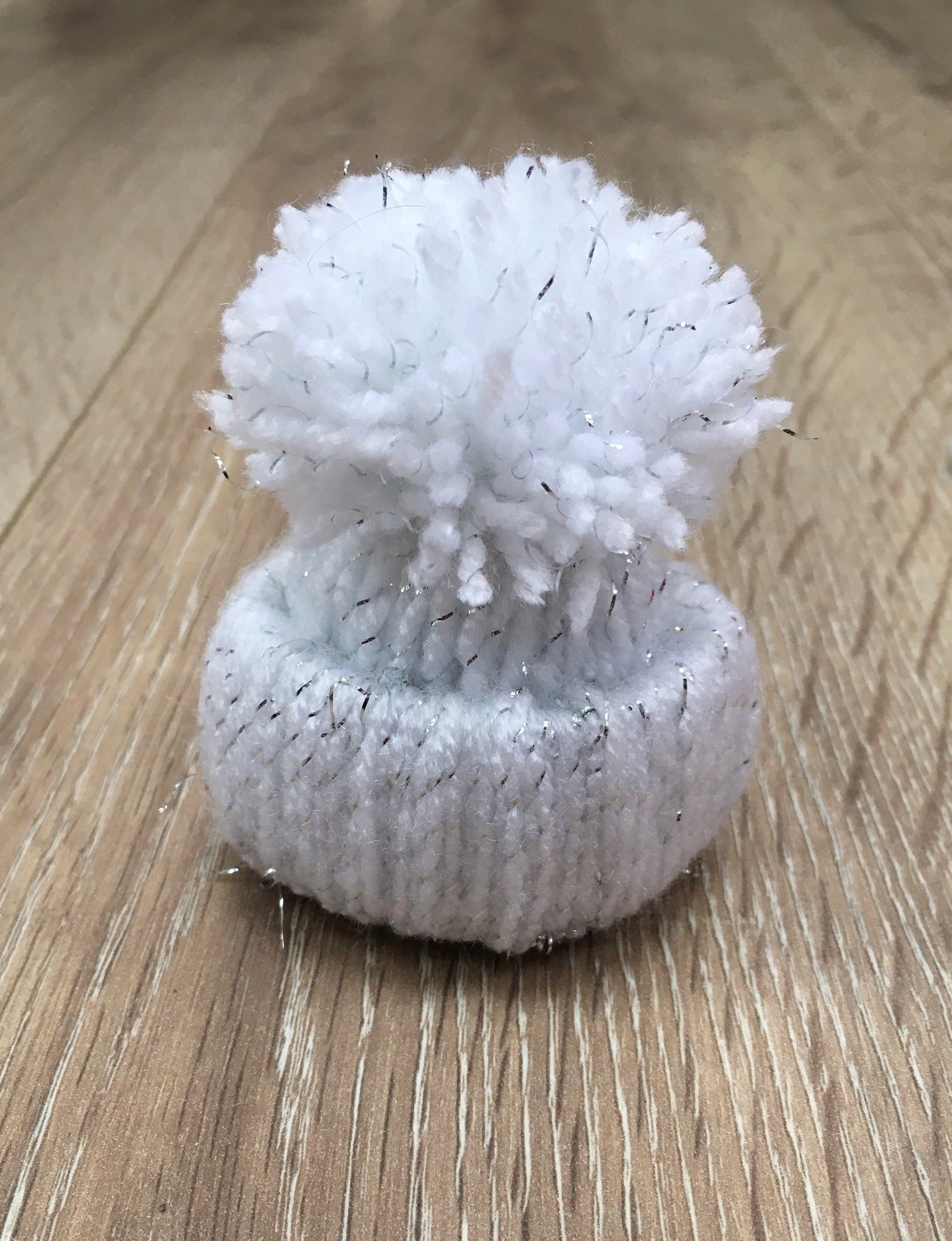 Mini Decorative Bobble Hats, Christmas Decor, Tree Hanger, Tree ...