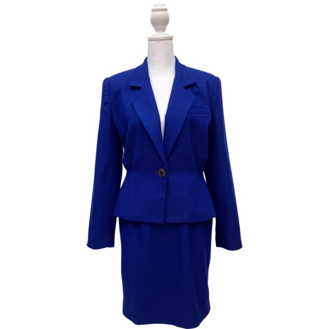 Royal Blue Wool Suit Set - Etsy
