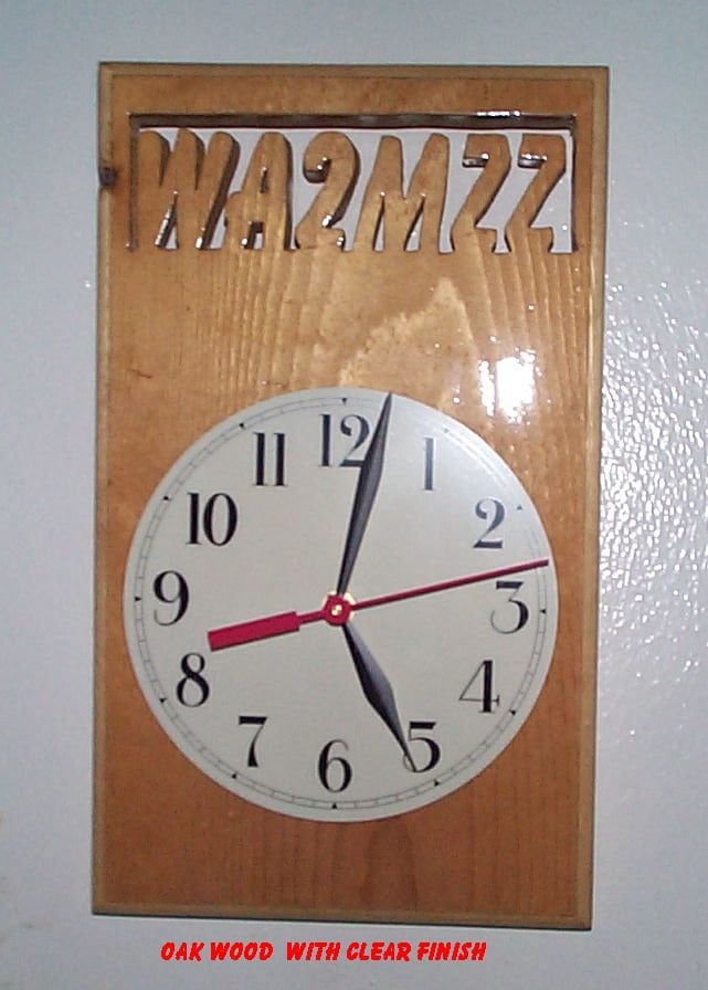 Call Sign Clock 12 Hour Format - Etsy