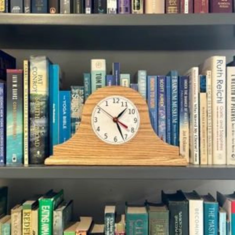 Tambour Desk Clock, Backwards Clock, Reverse Clock, Custom Clock ...