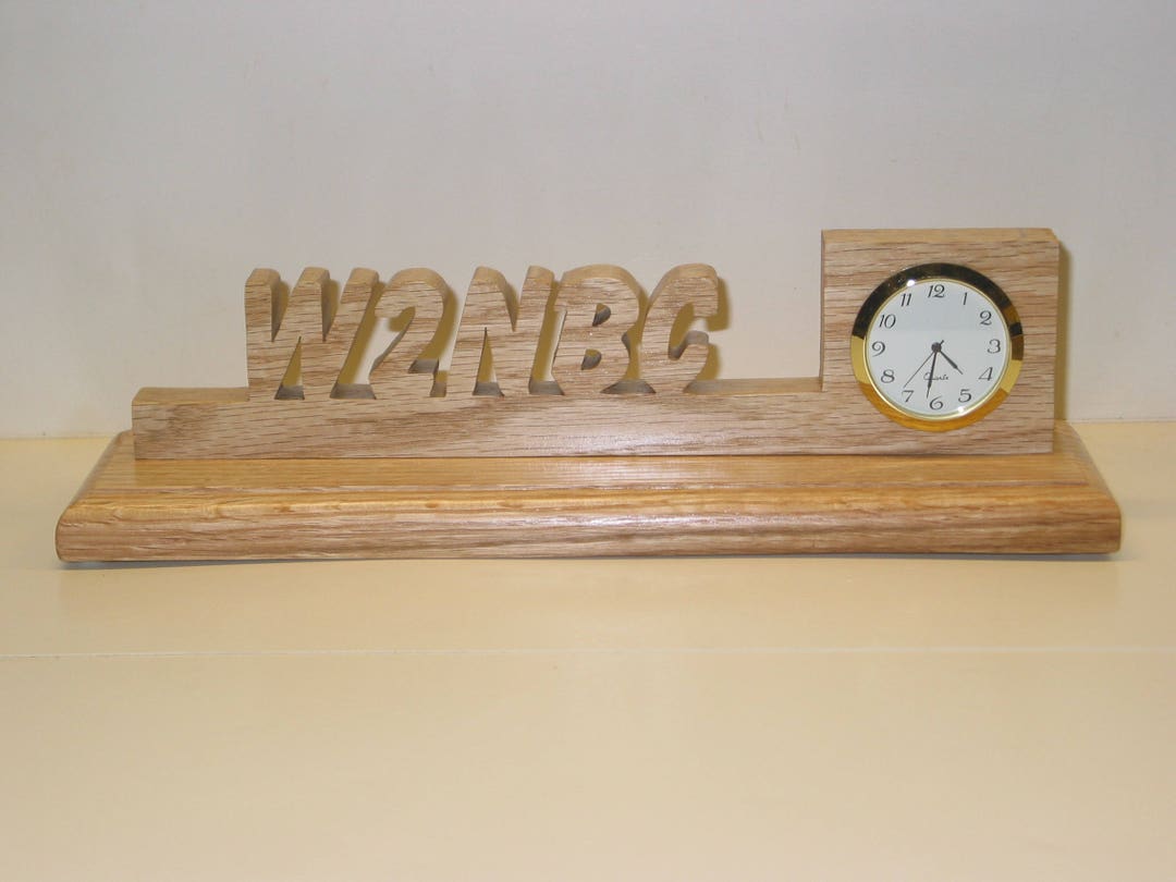 Desk Call Sign Clock - Etsy