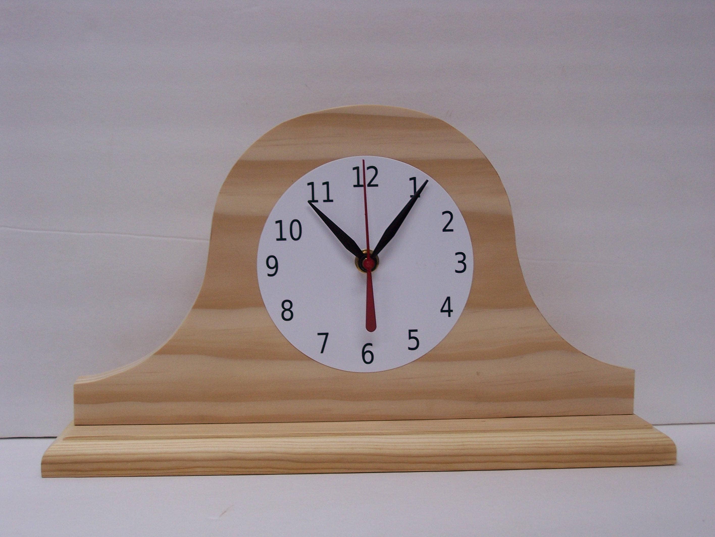 Tambour Desk Clock, Backwards Clock, Reverse Clock, Custom Clock ...
