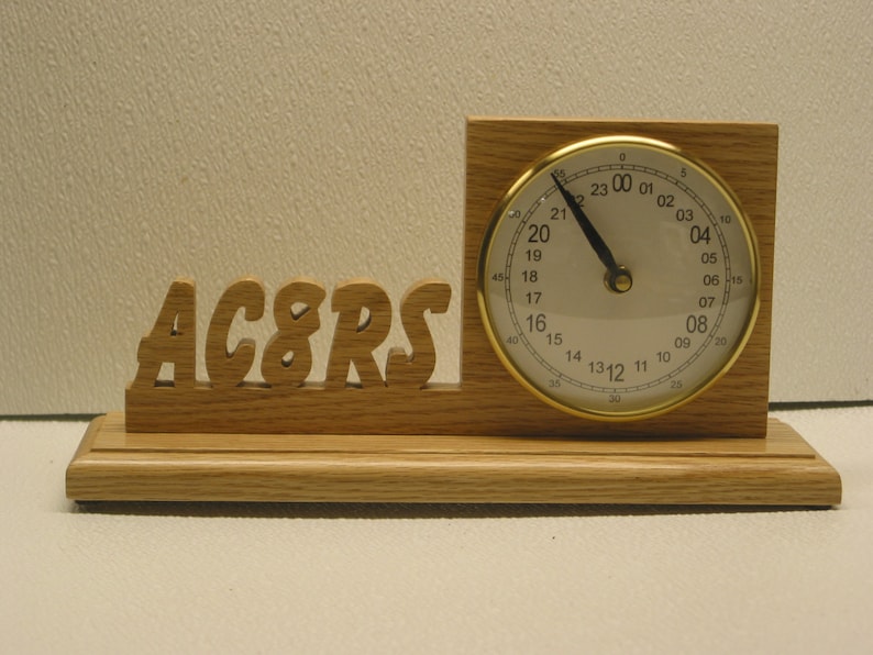 Desk Top 24 Hour Call Sign Clock - Etsy