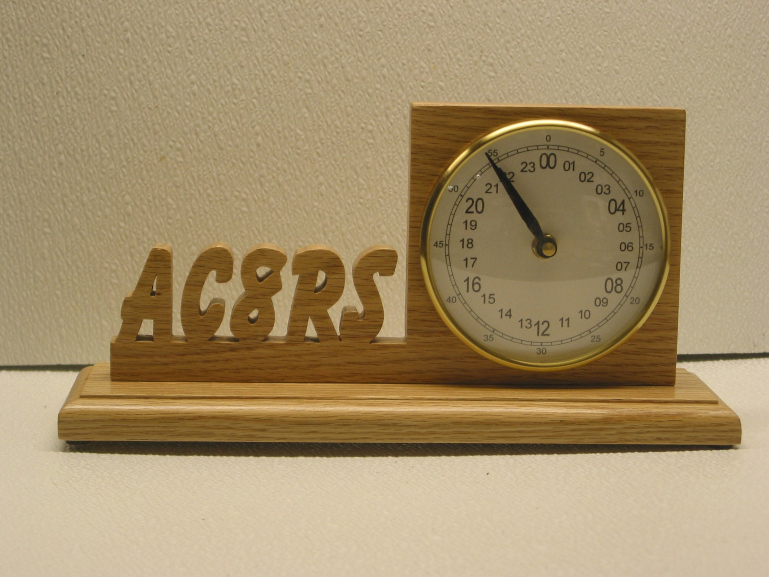 Desk Top 24 Hour Call Sign Clock - Etsy