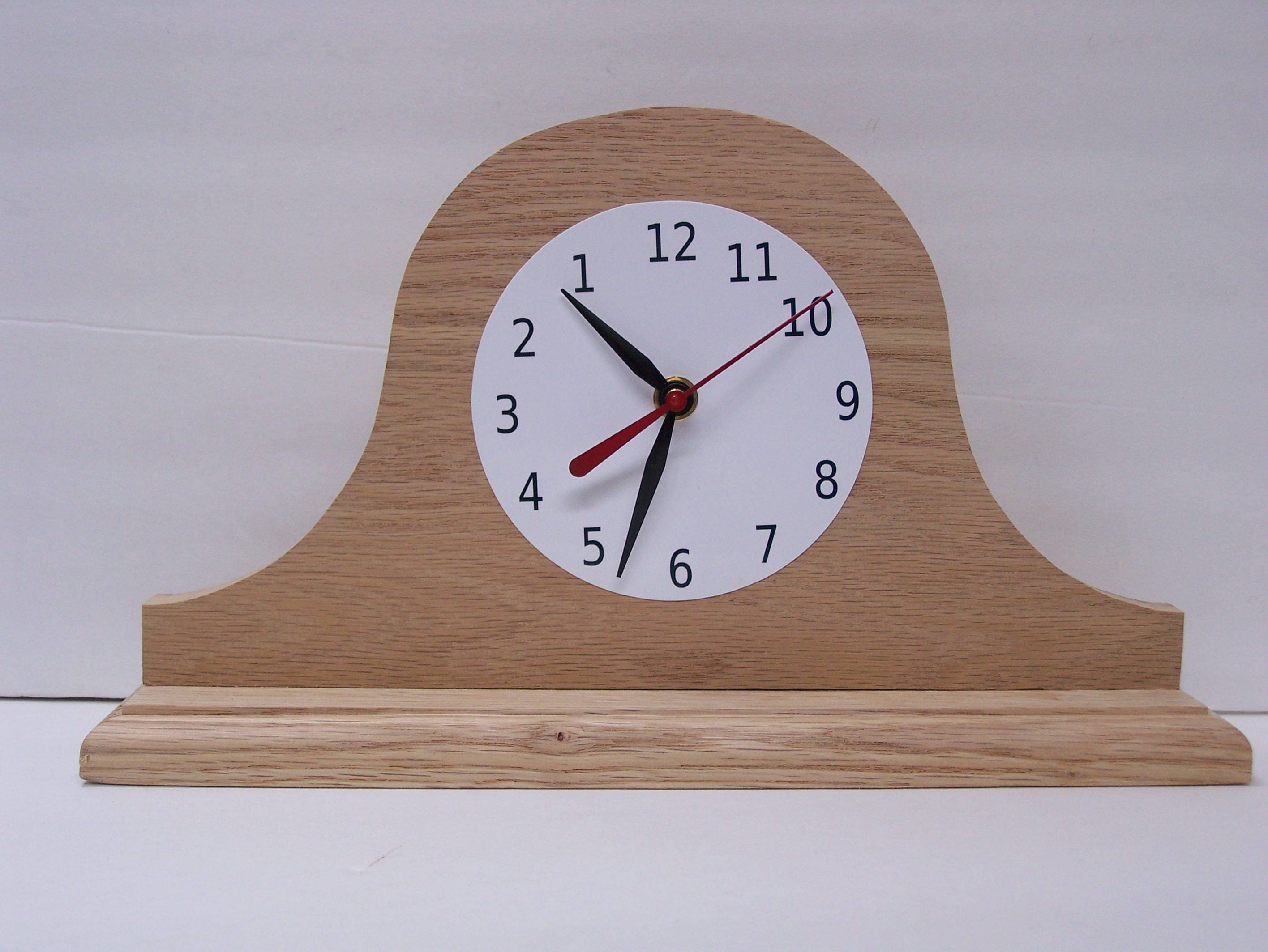 Tambour Style Desk Clock, Backwards Clock, Reverse Clock, Custom Clock ...