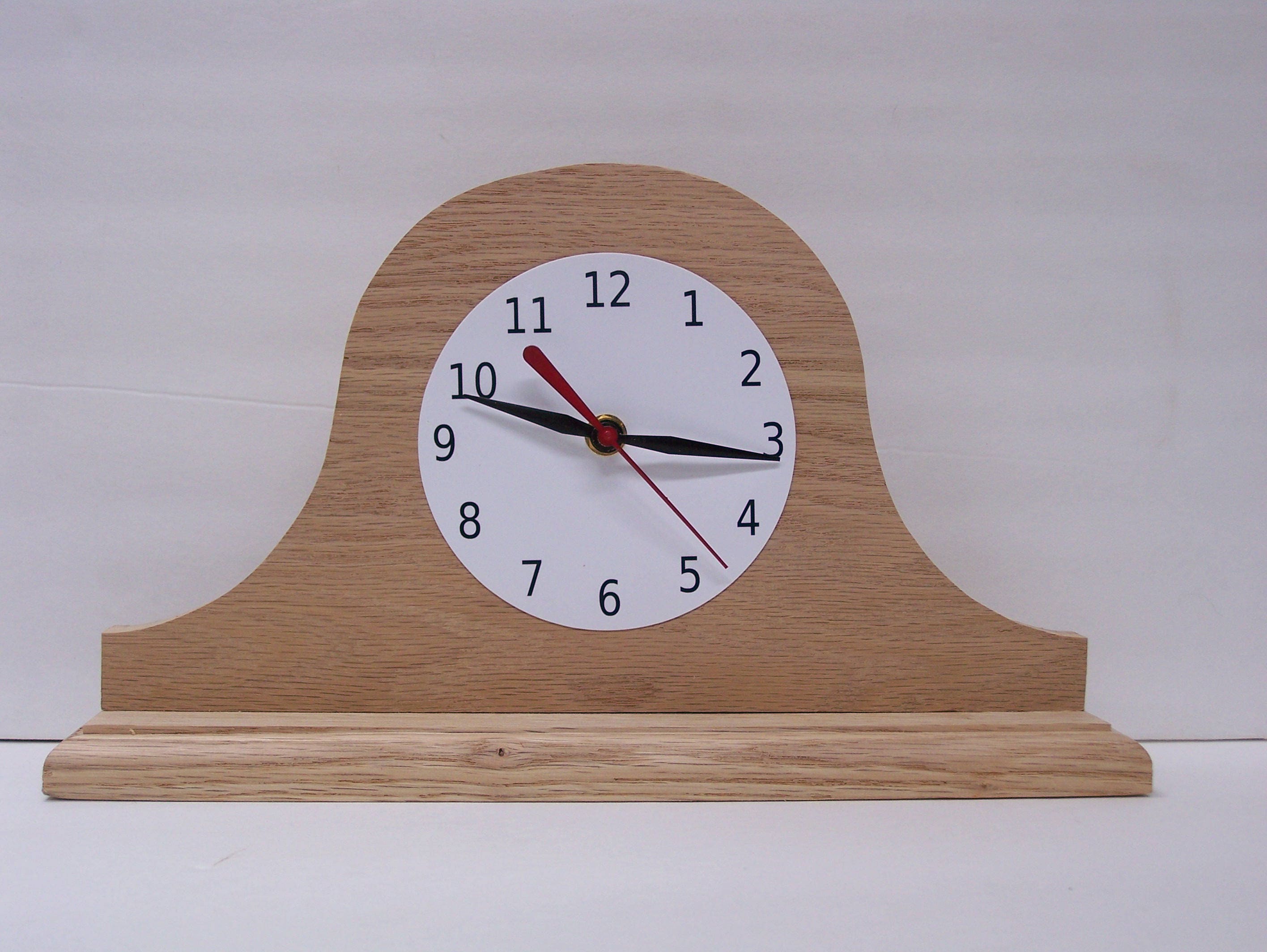 Tambour Desk Clock, Backwards Clock, Reverse Clock, Custom Clock ...
