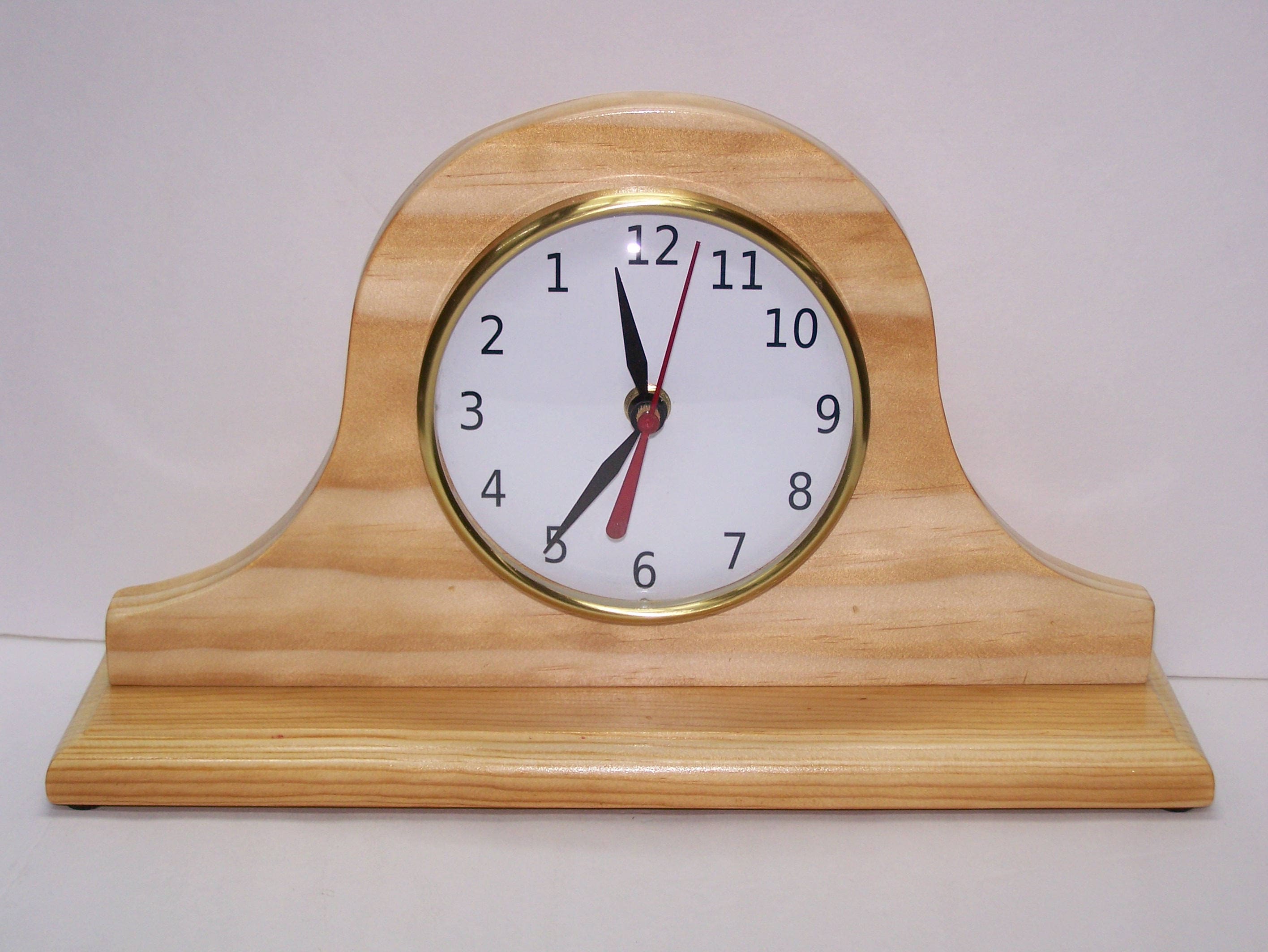 Tambour Desk Clock, Backwards Clock, Reverse Clock, Custom Clock ...