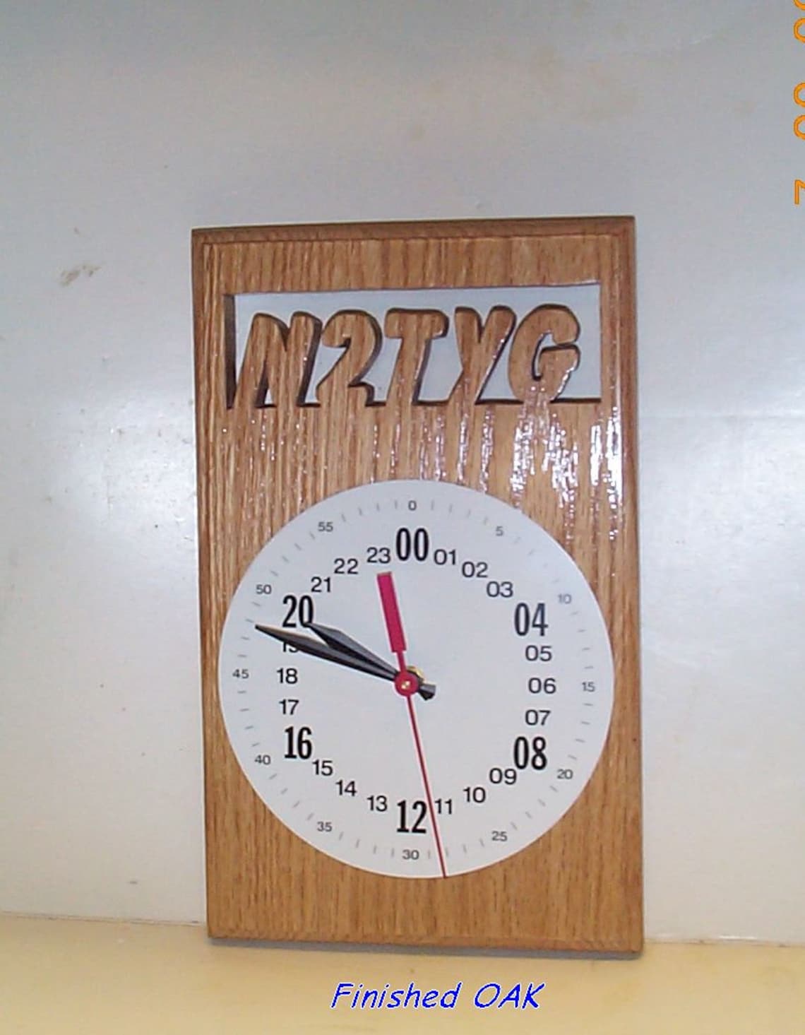 Call Sign Clock 24 Hour Military Time Format Military Time - Etsy UK