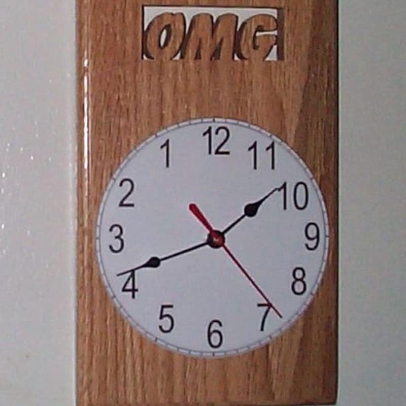 Backwards Clock - Etsy