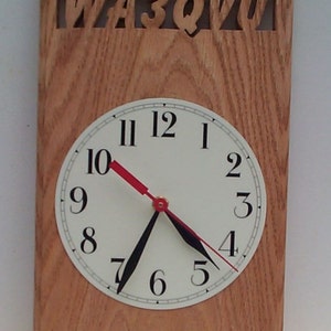 Call Sign Clock 12 Hour Format - Etsy