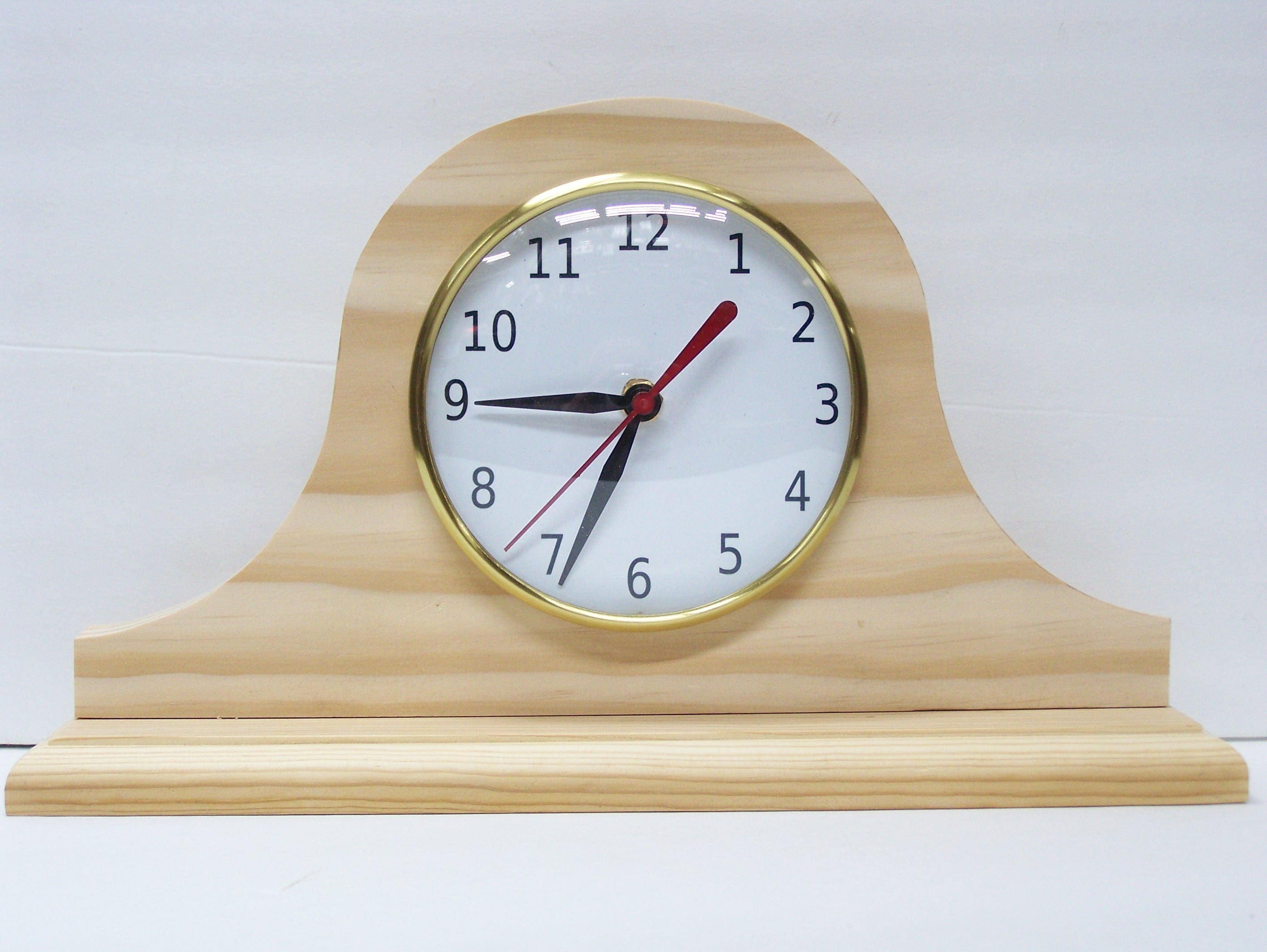 Tambour Desk Clock, Backwards Clock, Reverse Clock, Custom Clock ...