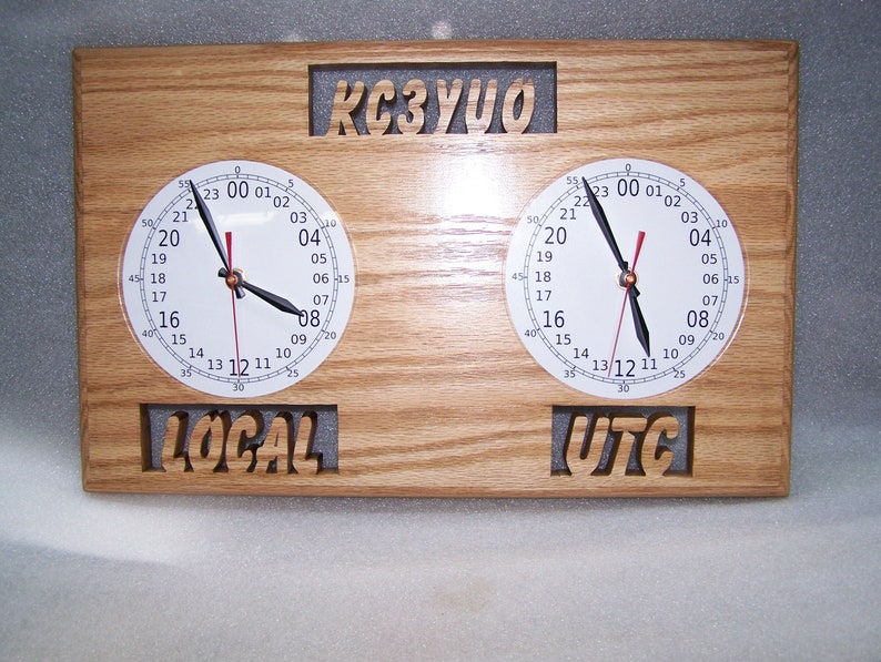 Dual 24 Hour Military Format Call Sign Clocks - Etsy