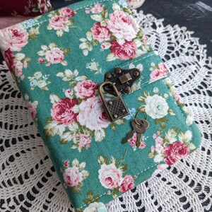 Vintage Style Floral Diary With Lock and Key - Etsy