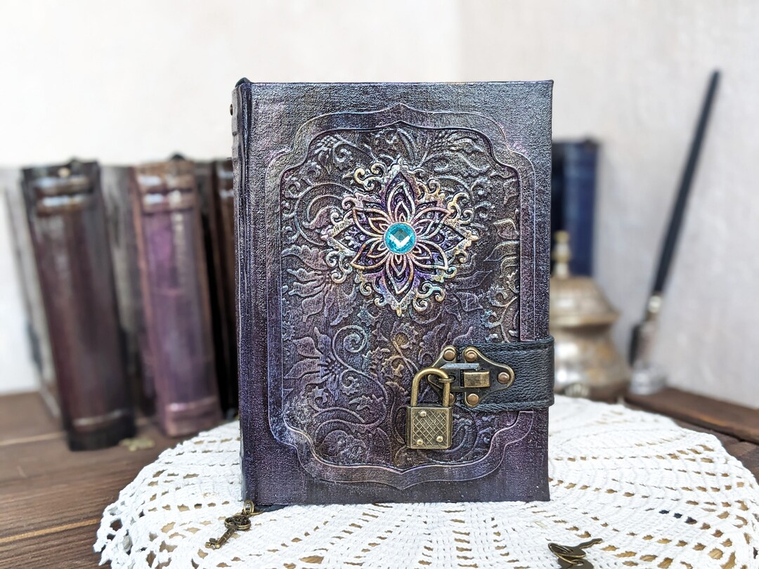 Purple Secret Diary With Lock and Key Magical Lockable Diary - Etsy