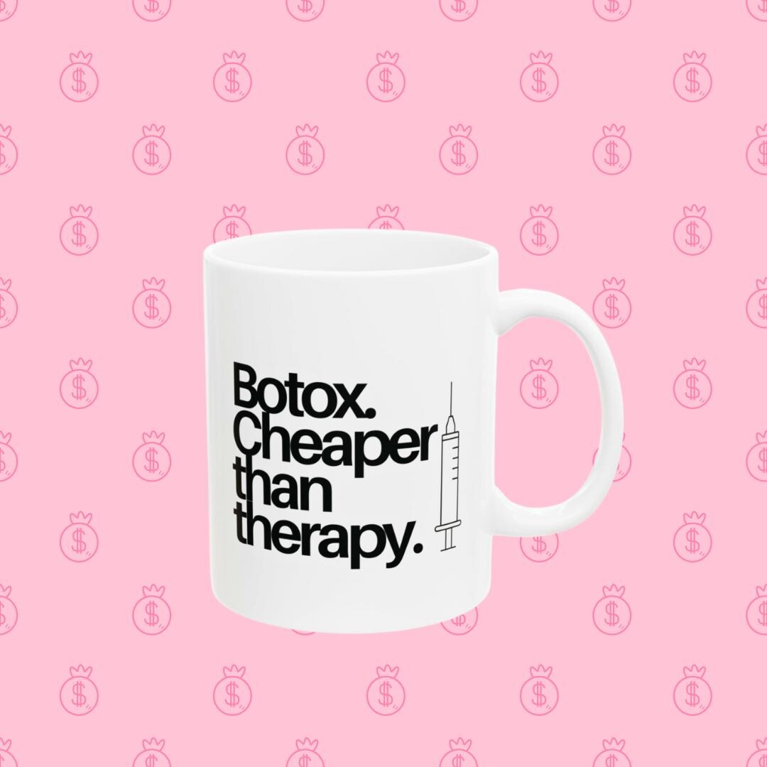 Botox Mug | Botox Cheaper Than Therapy | Funny Aesthetic Nurse Gift ...