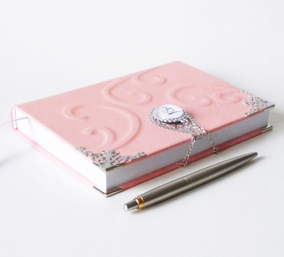 Pink Writing Journal Custom Gift for Women Girls Leather | Etsy