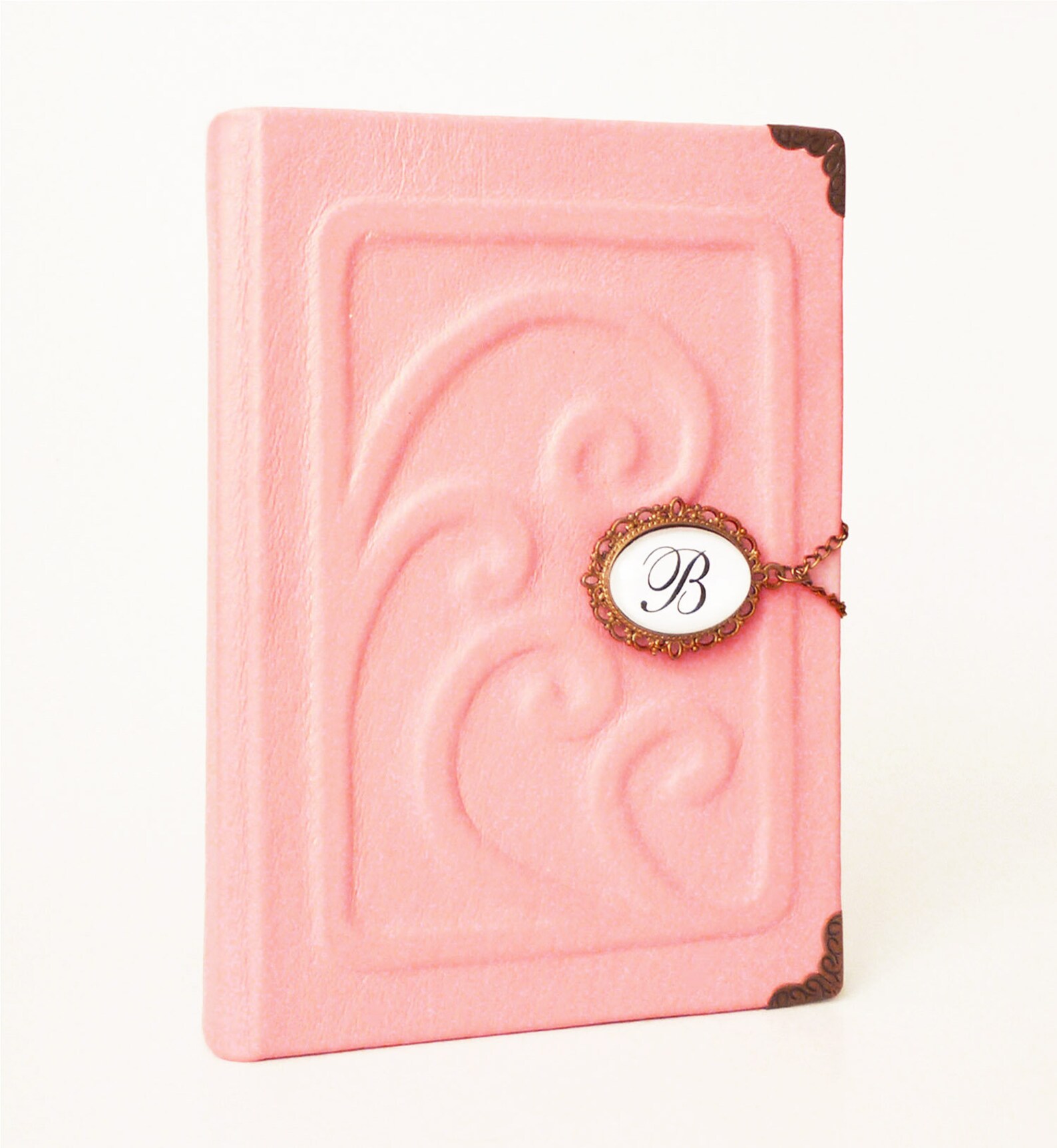 Custom Leather Journal Pink Diary Notebook Personalized Unique | Etsy