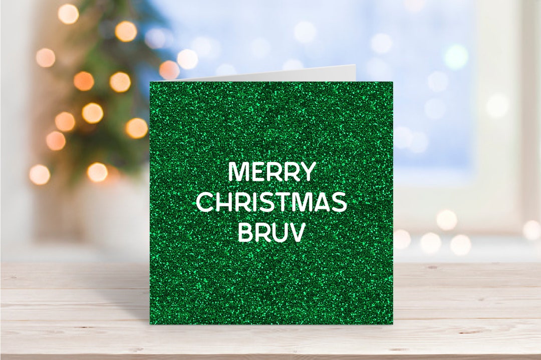 Merry Christmas Bruv Greeting Card - Etsy