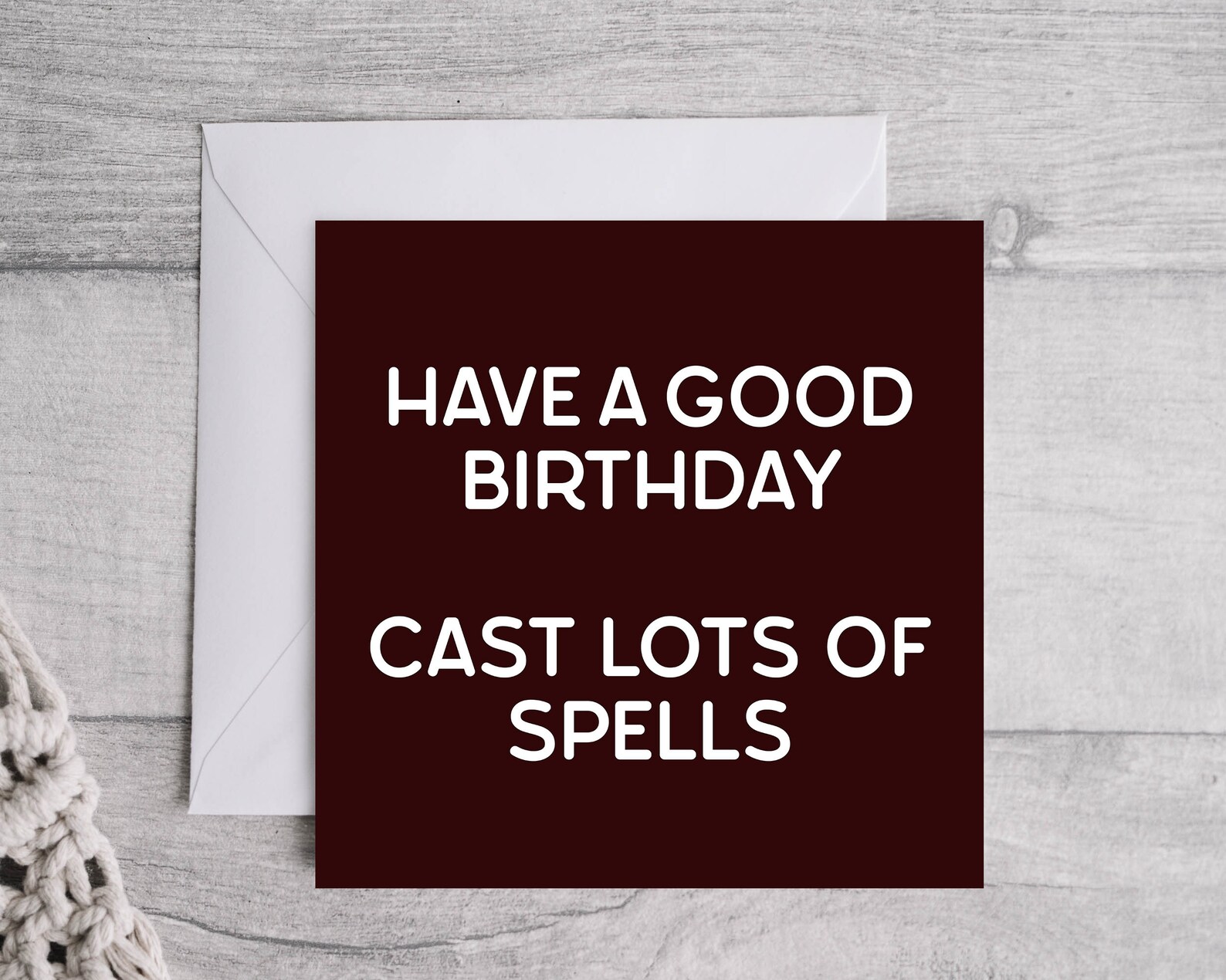 Happy Birthday Cast Lots of Spells Greeting Card - Etsy