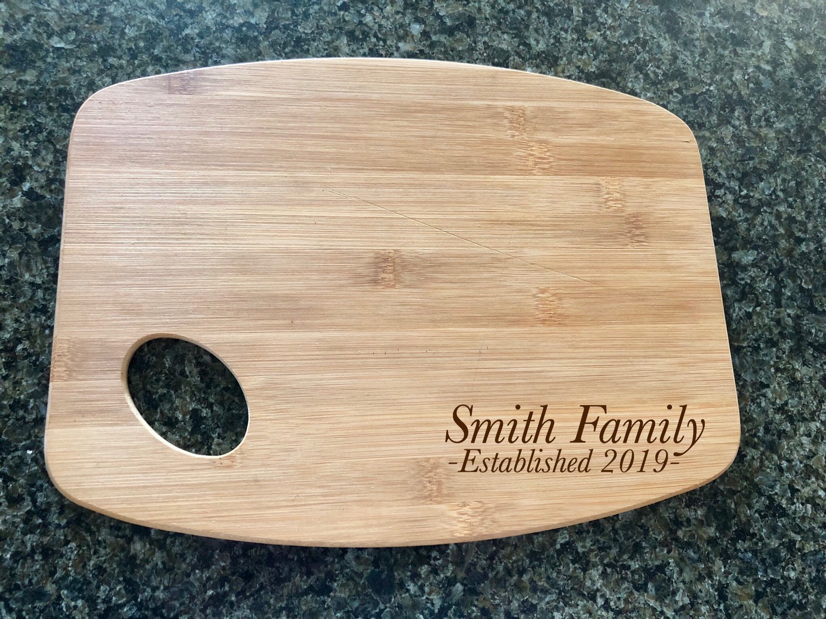 Custom Laser Engraved Bamboo Cutting Board - Etsy
