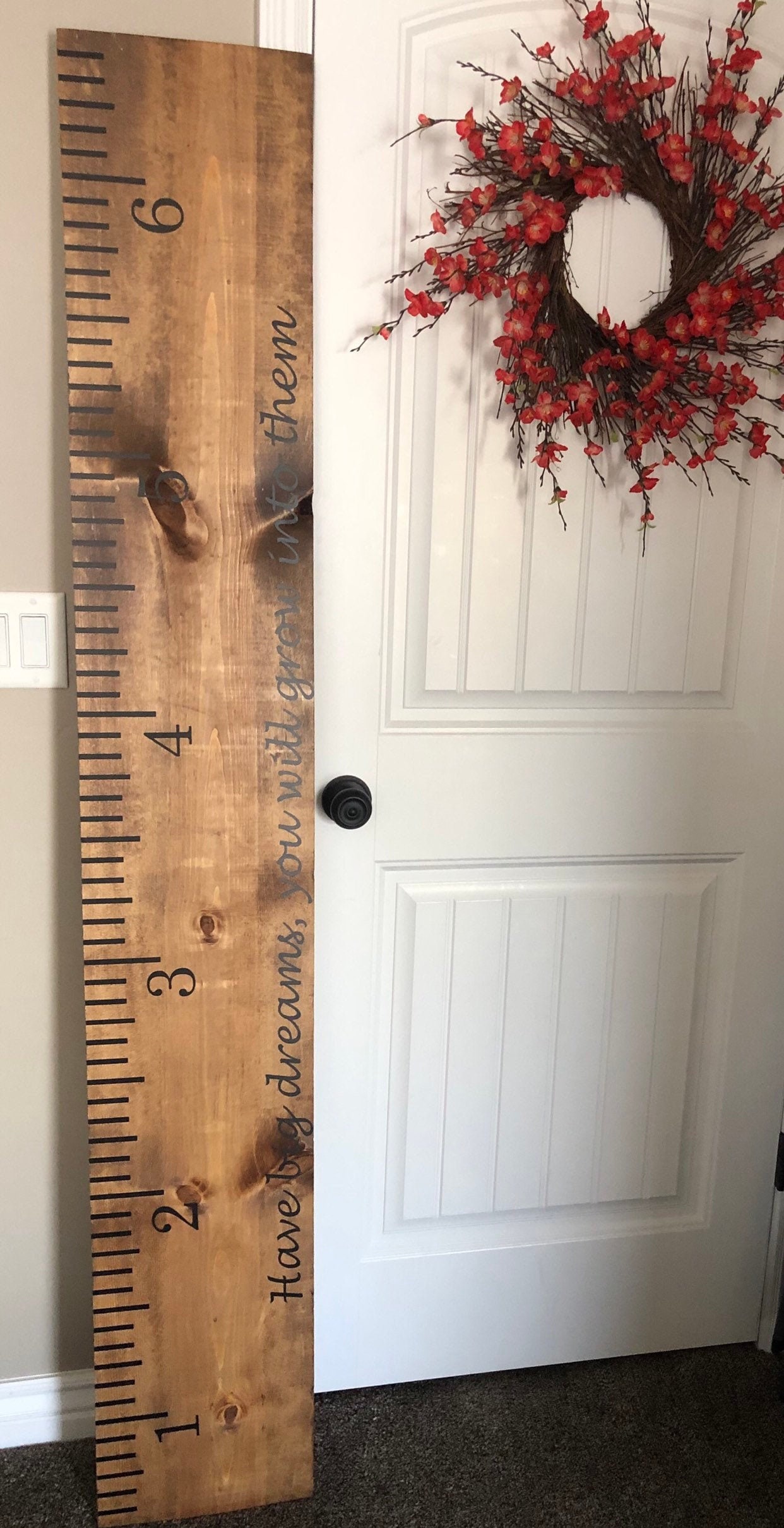 VINYL DECAL ONLY, No Wood Included-giant Child Measuring Stick/growth ...